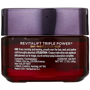 L'Oreal Paris RevitaLift Triple Power Deep-Acting Moisturizer for All Skin Types, 1.7 Ounce