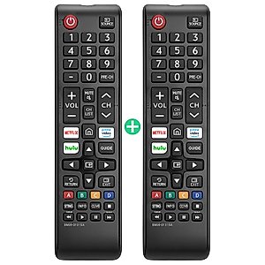 (Pack of 2) Replacement Remote Control for Samsung-TV-Remote for All Samsung LCD LED HDTV 3D Smart TVs Models
