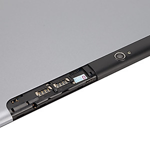 Zopsc 10.1in HD IPS Tablet for 8.0 4G Dual SIM Dual Standby Calling Tablet 3GB 32GB 500W 1300W 1280 800 6000mAh Grey 100 240V (US Plug)