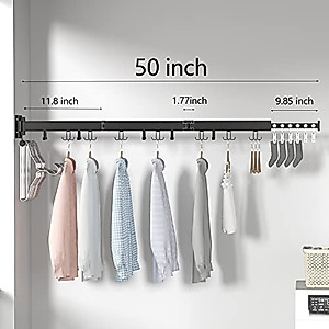 Kavlium Tri-Fold Wall Mounted Clothes Drying Rack, Laundry Drying Rack, Space Saver Clothes Rack, Easy to Install, Retractable Foldable Design for Balcony, Laundry, Bathroom.