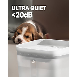 Ciays 106oz/3L Cat Water Fountain, Large Automatic Pet Fountain Dog Water Dispenser with Ultra Quiet Pump for Cats, Dogs, Multiple Pets, 3 Replacement Filters Included, White