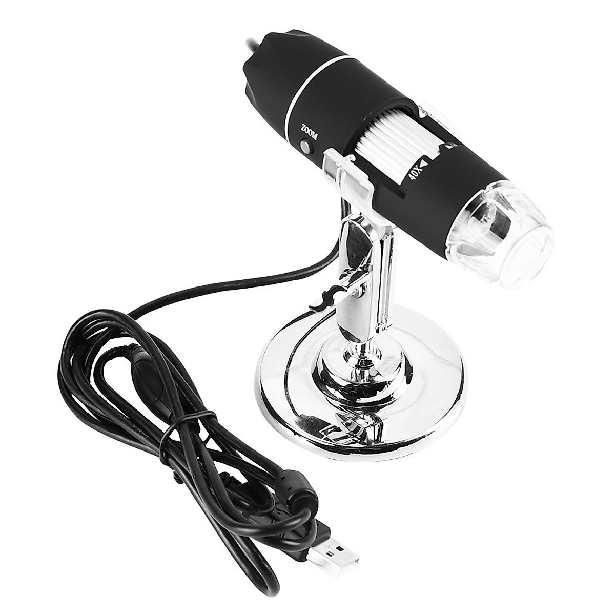 USB Digital Microscope, 1000X Zoom USB Microscope Digital Magnifier Endoscope Camera Adjustable 8 LEDs Electronic Microscope with Stand for Industrial Testing, Laboratory Research