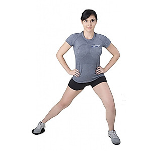 Synergee Jet Black Core Sliders. Dual Sided Use on Carpet or Hardwood Floors. Abdominal Exercise Equipment