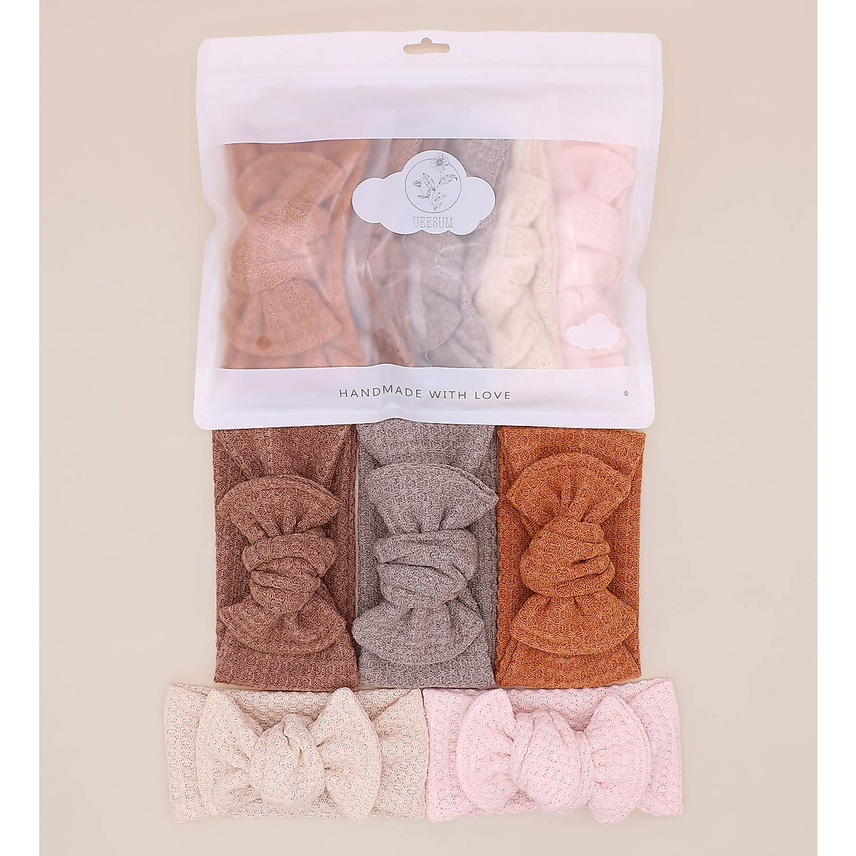 UeeSum Baby Girls Headbands with Bows Infant Toddler Headwrap Hair Accessories