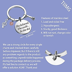 TIIMG Vocalist Gift Singer Gift Music Student Gift She Believed She Could So She Did (She Believed Singing)