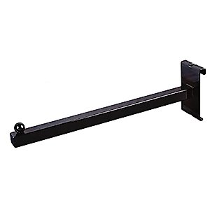 12" Gridwall Faceouts for Gridwall Panels - Black Finish - Pack of 12