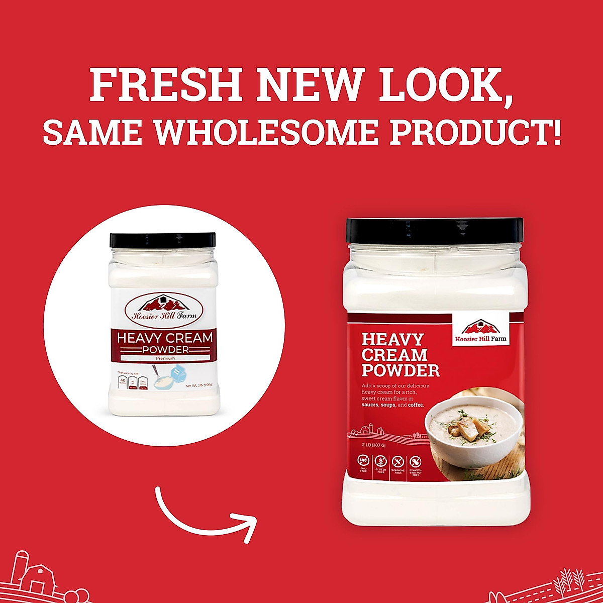Hoosier Hill Farm Heavy Cream Powder, 2LB (Pack of 1)