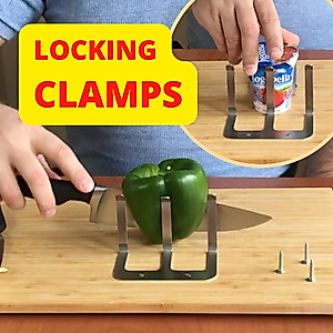 Adaptive One-Handed Cutting Board | Adaptive Kitchen Equipment/Gadget | Food Preparation Set for People with Disabilities Cook-Helper