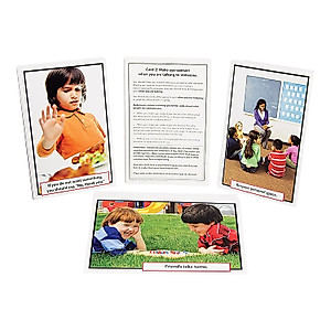 Photo Conversation Cards—Social Emotional Flash Cards For Children With Autism and Aspergers, Behavioral and Communication Skills Practice, Educational Games for Kindergarten+ (90 pc)