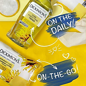 Dickinson's Original Refreshingly Clean Daily Cleansing Cloths, Witch Hazel and Aloe, 25 Count