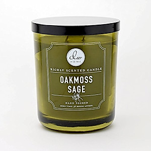 DW Home Large Double Wick Candle, Oak Moss Sage