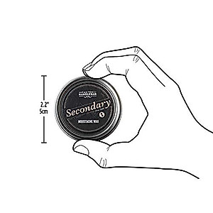 CanYouHandlebar Moustache Wax for Men, Strong Hold Styling Balm, Unscented Natural Beeswax, Grooming Products, 1 oz Tin Each