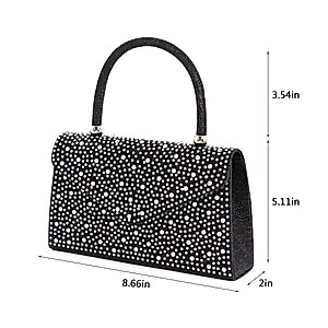 Naimo Crystal Clutch Purses for Women Evening Bag Glitter Rhinestone Handbag Wedding Cocktail Party Purse