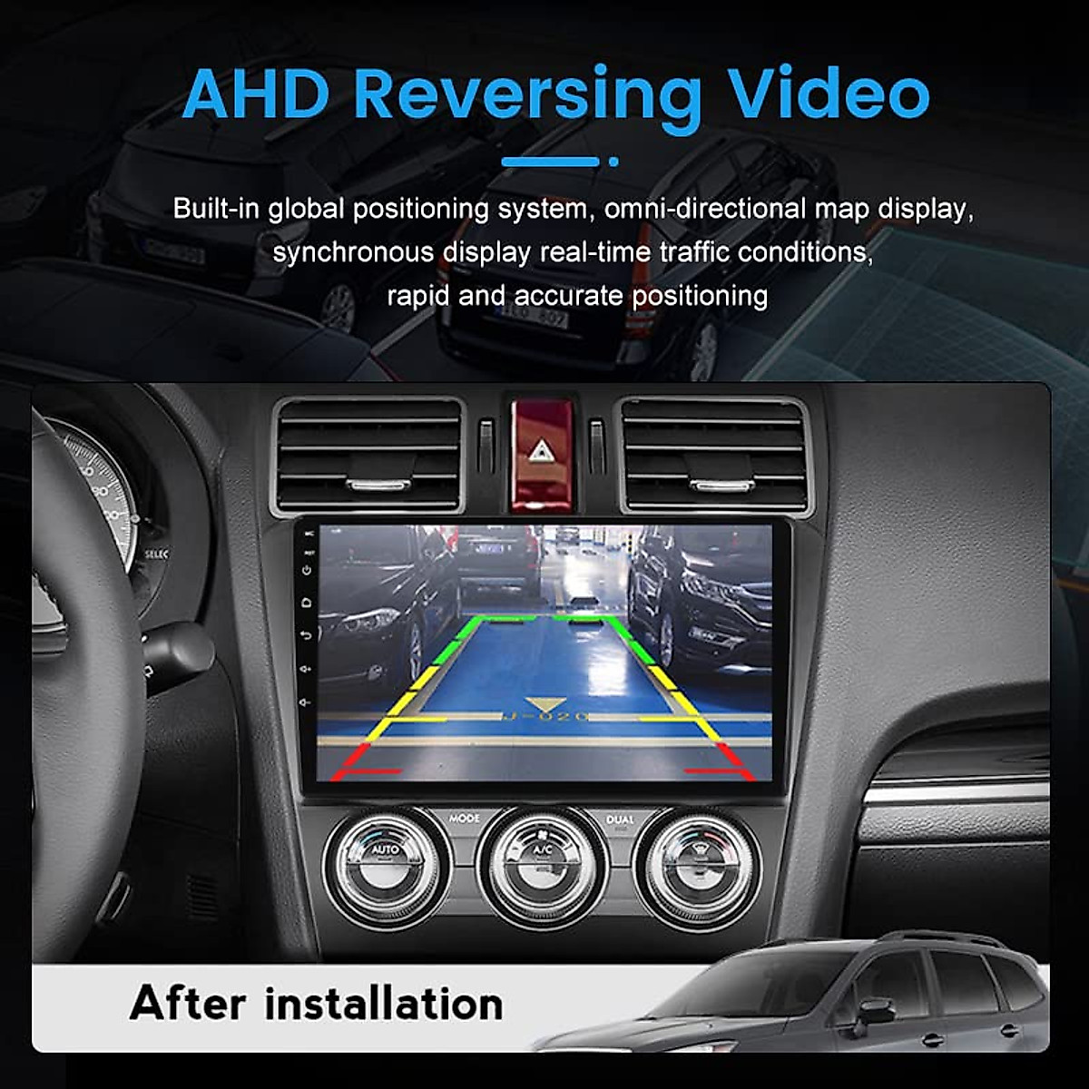 Car Radio Stereo for Subaru Forester WRX STI Impreza 2016-2018, Biorunn Android 11 9 inch Octa Core Car GPS Navi Wireless Carplay Auto Head Unit IPS Touchscreen BT FM AM RDS DSP, 2GB 32GB