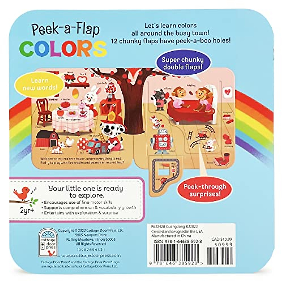 Peek-a-Flap Colors - Lift-a-Flap Board Book for Curious Minds and Little Learners; Toddlers & Kids Early Learning Book Teaching All the Colors of the Rainbow