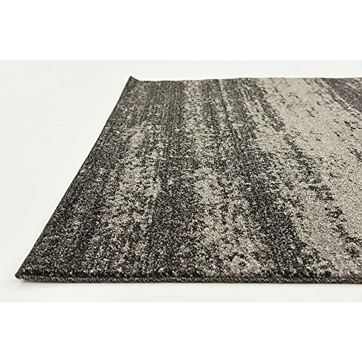 Unique Loom Del Mar Collection Area Rug - Lucille (5' 3" x 8' Rectangle, Dark Gray/ Ivory)