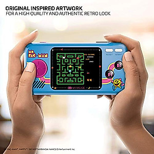 My Arcade Pocket Player Handheld Game Console: 3 Built In Games, Ms. Pac-Man, Sky Kid, Mappy, Collectible, Full Color Display, Speaker, Volume Controls, Headphone Jack, Battery or Micro USB Powered