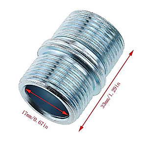 E-outstanding Metal Rack Connector 4pcs 1Inch/25.4mm Wire Rack Shelve Unit Pole Connector Storage Shelf Shelving Holder Connection Nuts Replacement Parts (ID: 16mm, OD: 23mm)