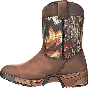 ROCKY Kids' Aztec Wellington Boot, Mossy Oak Break Up Infinity, Size 4(M)