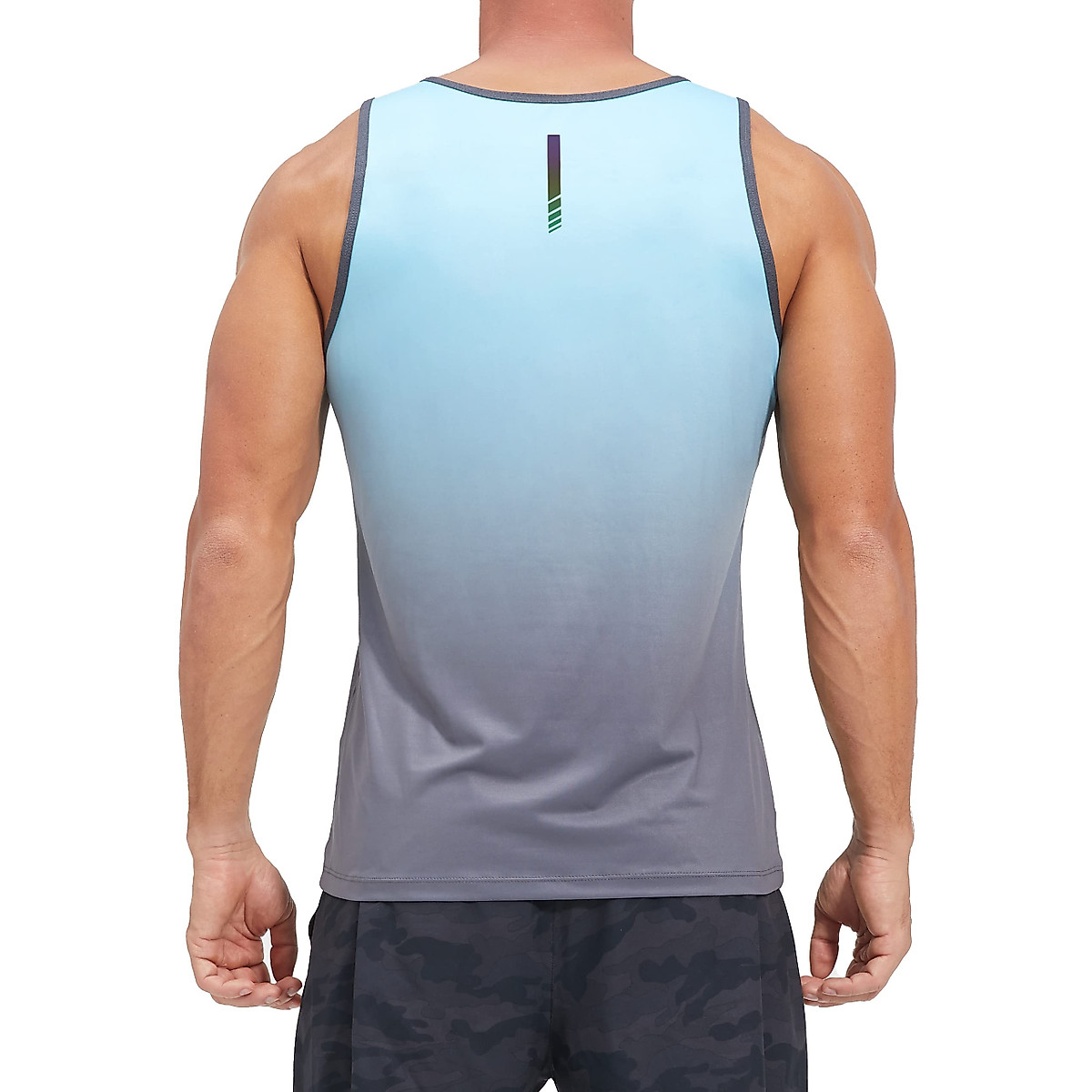 EZRUN Men's Tank Tops Quick Dry Workout Swim Beach Shirts Sleeveless Shirts for Bodybuilding Gym Fitness Training