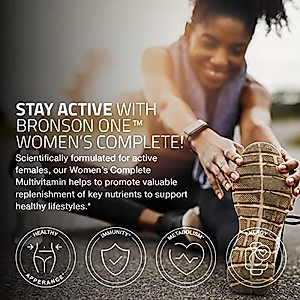Bronson ONE Daily Women’s Complete Multivitamin Multimineral Once-Daily Multi for Active Women, 180 Tablets