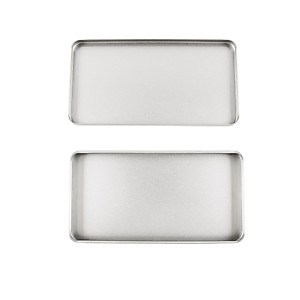 Vagocom 2Pcs Empty Metal Container with Lid,Portable 6.7x3.5x0.6inch / 17x9x1.5cm Metal Storage Box for Storing Jewelry, Crafts, Sewing Supplies and Other Small Items