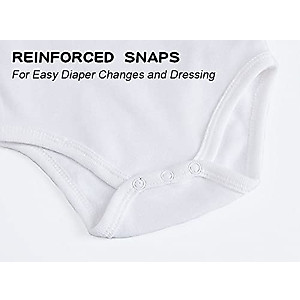 SiYooca Scott's Tots Cute Bodysuit Infant Rompers Unisex Baby Short Sleeve Onesie D blue 3 Months