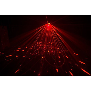 Chauvet DJ Swarm Wash FX 4-in-1 DJ Light with RGBAW Rotating Derby, RGB+UV Wash, Ring of White SMD Strobes and 1 Year Free Extended Warranty