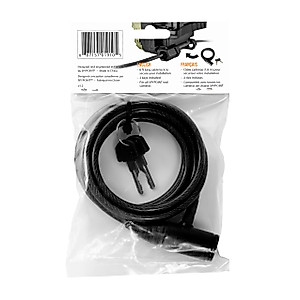 Spypoint CLM-6FT Six-Foot Long Trail Camera Coated Cable Lock Steel Cable Lock for securing Scouting Cameras Fits Most Trees and All Cameras Comes with Two Keys