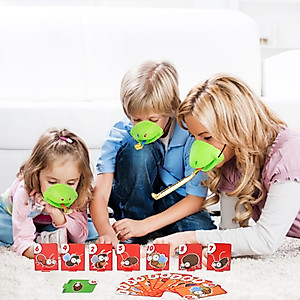 LOMIMOS 2PCS Catch Bugs Game,Chameleon Tongue Family Board Tabletop Memory Interaction Educational Game for Kid Ages 4-10 Halloween Christmas Birthday Party Gift