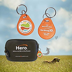 Hero Pet Microchip Reader, Bluetooth, Includes Case and Test Chip