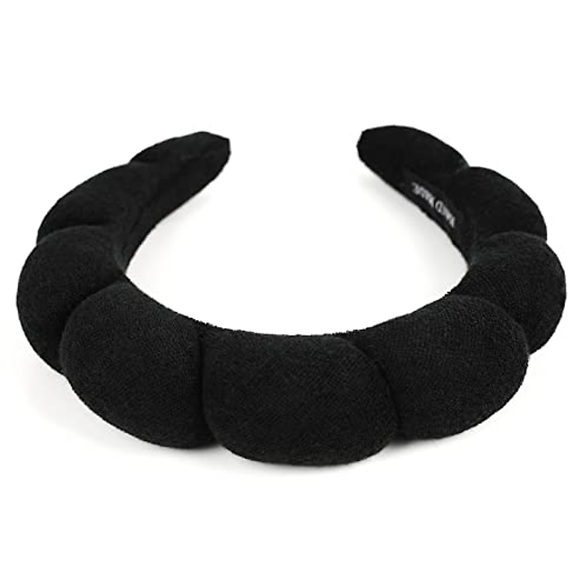 Dalin Spa Headband for Women, Makeup Headband for Sponge & Terry Towel Cloth Fabric Hair Band and Versed Headband for Washing Face, Makeup Removal, Shower, Skincare(Black-1 Pc)
