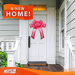 MIFFLIN-USA Happy Birthday Bow, Giant Car Bow (Red, 30 inch) Big Gift Bow, Giant Bow for Car, Birthday Bow, Huge Car Bow, Car Bows, Big Red Bow, Bow for Gifts, Birthday Bow for Cars, Gift Wrapping