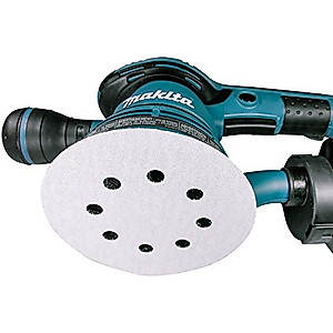 Makita 30 Piece - Multi Grit Sanding Disc Set For 5" Random Orbit Sanders - For Wood, Metal & Plastic - 80, 120 & 240 Grit | 8 Hole Hook-And-Loop Sandpaper