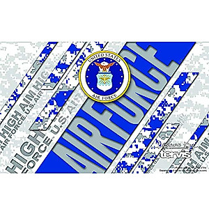 Tervis Air Force Stainless Steel Tumbler with Clear and Black Hammer Lid 20oz, Silver