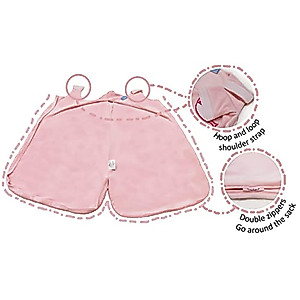 1st Laugh Plush Minky Winter Sleeping Sack Wearable Blanket, for Baby and Toddler Boys,1.8 Tog (Pink Shark, 2T-3T)
