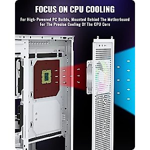 Segotep T3 White Mid-Tower ATX Gaming PC Case, Support Top & Side 360mm Radiators, GPU Snap-On Opening & Closing Front Panel, Type-C Ready, Tool-Free Disassemble (Pre-Install One ARGB & PWM Fan)