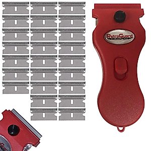 Werxrite Metal Blade Razor Scraper + 25 Replacement Carbon Steel Scraper Blades