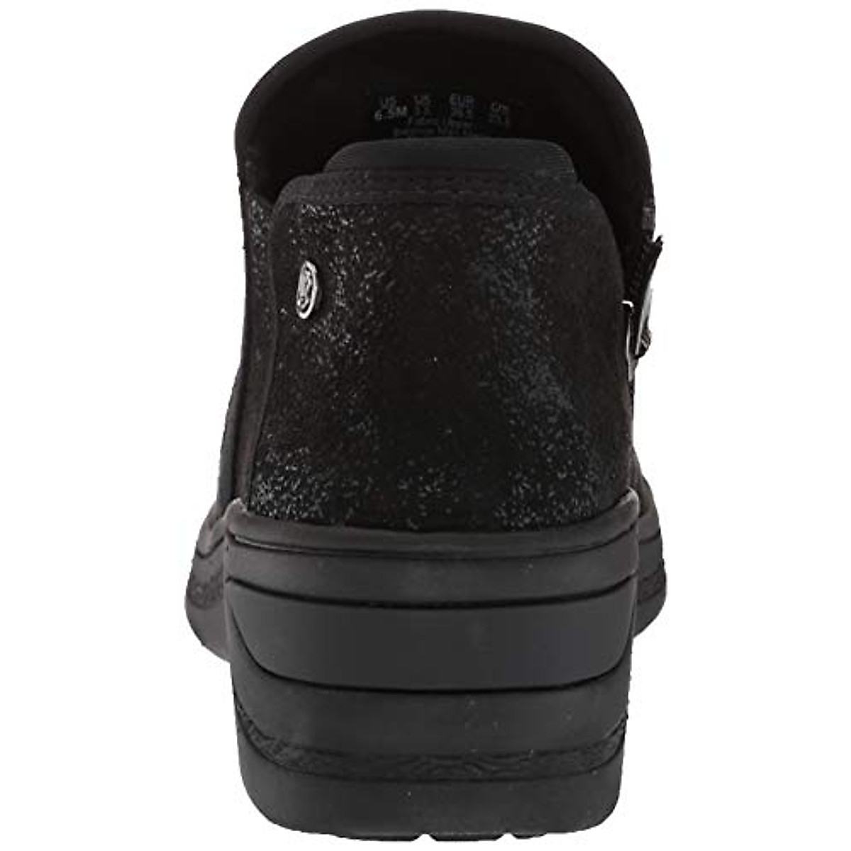 BZees Women's Domino Ankle Boot, Black Fabric, 8