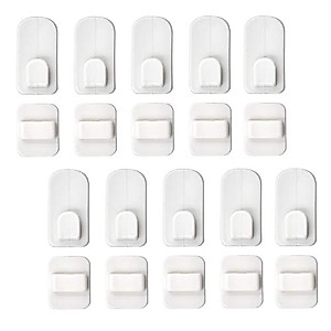 PHITUODA 10 Set Remote Control Holder Hook Wall Mount Self Adhesive TV Air Conditioner Remote Control Hook