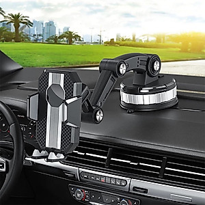 TenYua 360 Rotatable Car Phone Holder,Car Mount Bracket,Car Suction Cup Windshield for All Phone