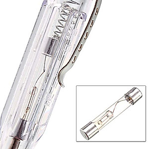 uxcell Voltage Tester AC 100-500V with 3mm Slotted Screwdriver with Clip for Circuit Test, Clear, Pack of 3