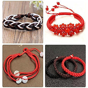 EVKILKJS Wood Bracelet Jig,Hand Knitting Bracelet Jig Bracelet Braiding Tool,U Shape Clear Scale Bracelet Maker Rack,DIY Hand Knitting Bracelet Jig with 2 Clamp