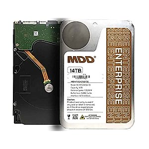 MDD (MDD14TSATA25672E) 14TB 7200 RPM 256MB Cache SATA 6.0Gb/s 3.5" Internal Enterprise Hard Drive - 5 Years Warranty