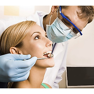 Adenna MIR160 Miracle 3.5 mil Powder-Free Nitrile Exam Gloves, Medical Grade, Blue, X-Small, Box of 200