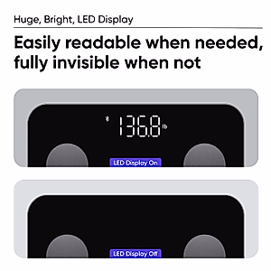 Wyze Smart Scale for Body Weight and Fat, FSA HSA Eligible, Digital Bathroom Scale, Weighing Machine for People's Muscle BMI, Bluetooth Electronic Body Composition Monitor, 400lb