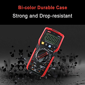 UNI-T UT89XD Digital Multimeter,TRMS 6000 Counts Volt Meter Manual Ranging,Measures AC/DC Voltage Tester,Resistance,Capacitance,Diode,NCV,Temperature,LED Test (UT89XD)
