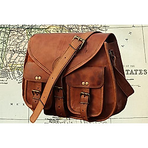 CREZY HORSE Leather Crossbody Bag for women purse tote ladies bags satchel travel tote shoulder bag