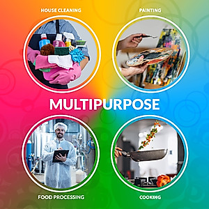 ABC Disposable Lab Coats for Adults X-Large, Blue Fluid Resistant Gowns Disposable, Polyethylene Medical Disposable Gowns, Knee Length Lab Coat Disposable