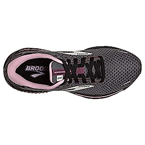Brooks Women's Adrenaline GTS 22 Supportive Running Shoe - Pearl/Black/Metallic - 9.5 Medium